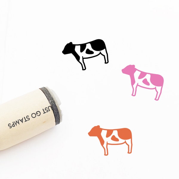 Cow Rubber Stamp - Etsy
