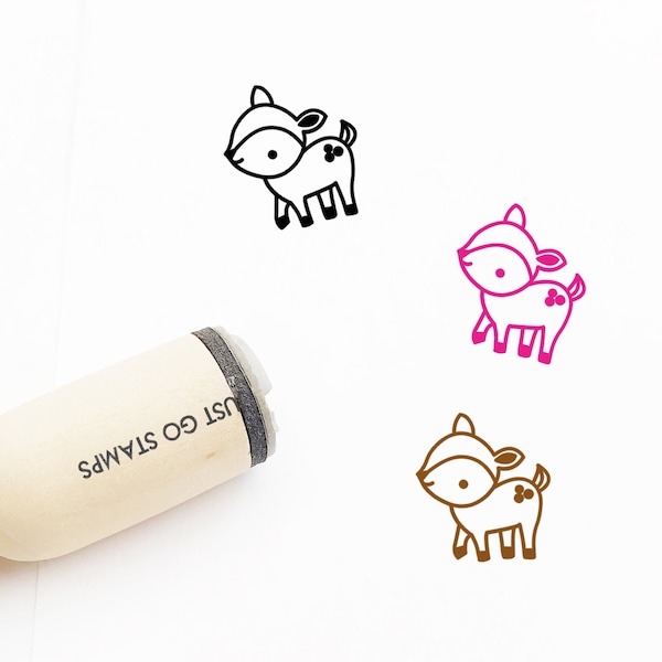 Deer Rubber Stamp - Etsy