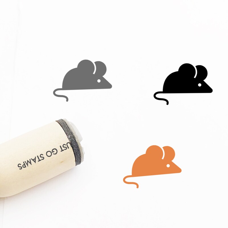 Mouse Rubber Stamp - Etsy