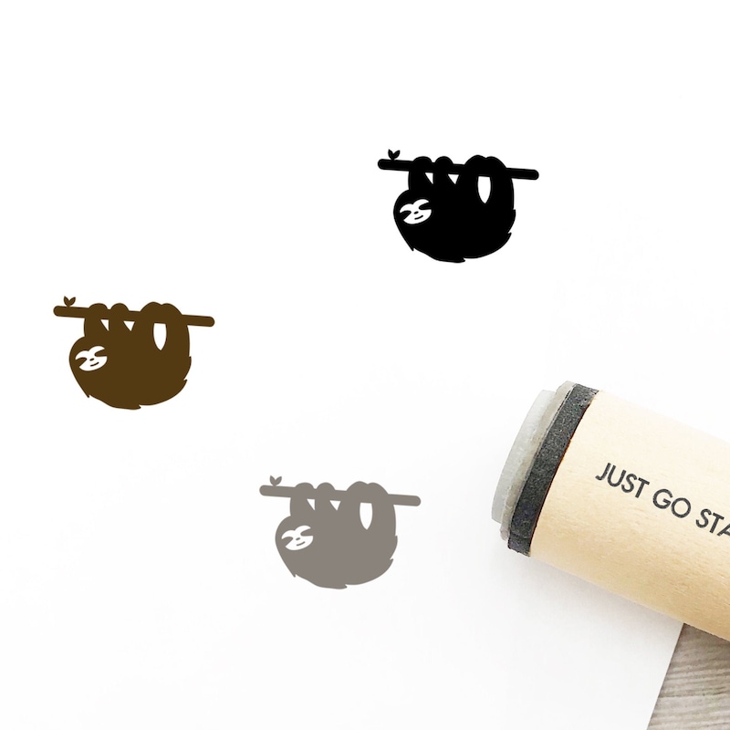 Sloth Rubber Stamp - Etsy