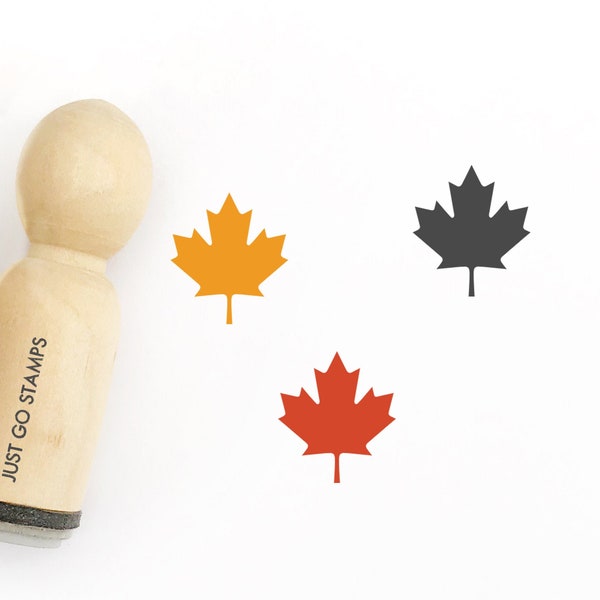 Leaf Rubber Stamp - Etsy