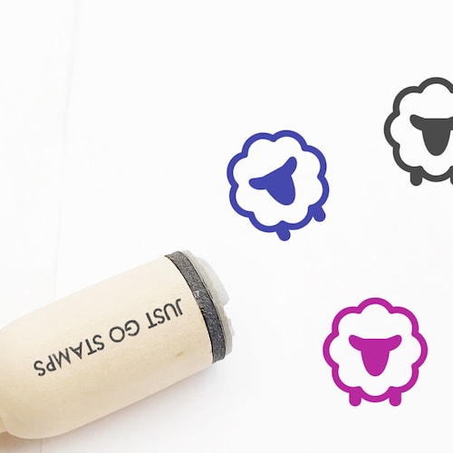 Sheep Wooden Rubber Stamp - Etsy