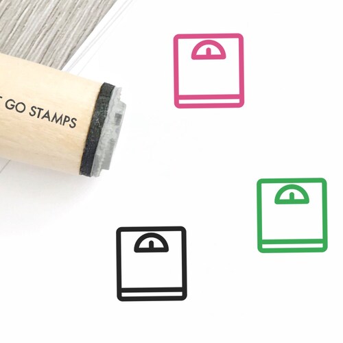 Weight Scale Rubber Stamp Φ16mm/20mm/25mm Rubber Stamp - Etsy