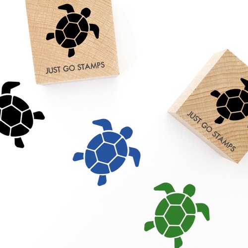 Turtle Rubber Stamp - Etsy