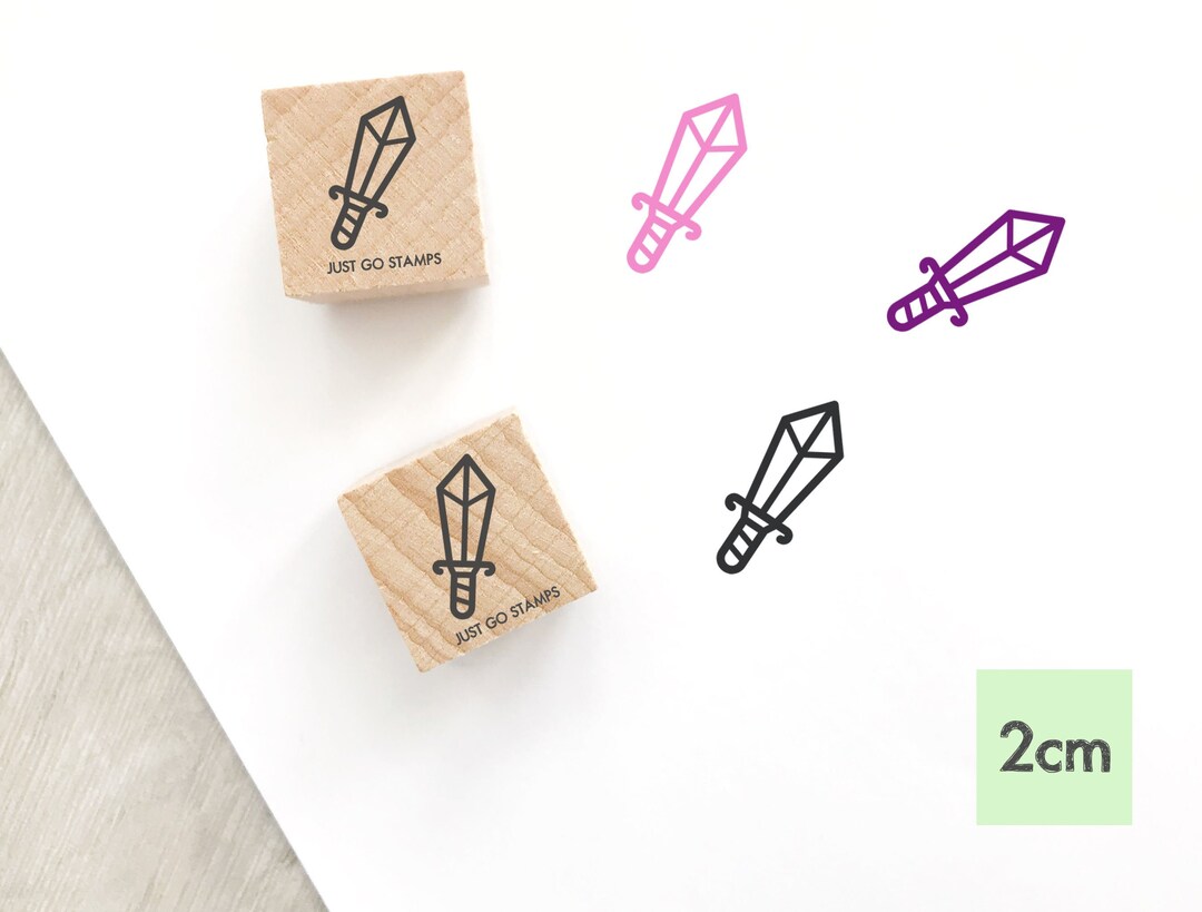 Master Sword - Legend of Zelda Rubber Stamp - Φ20/30/40mm Mini Stamp ...