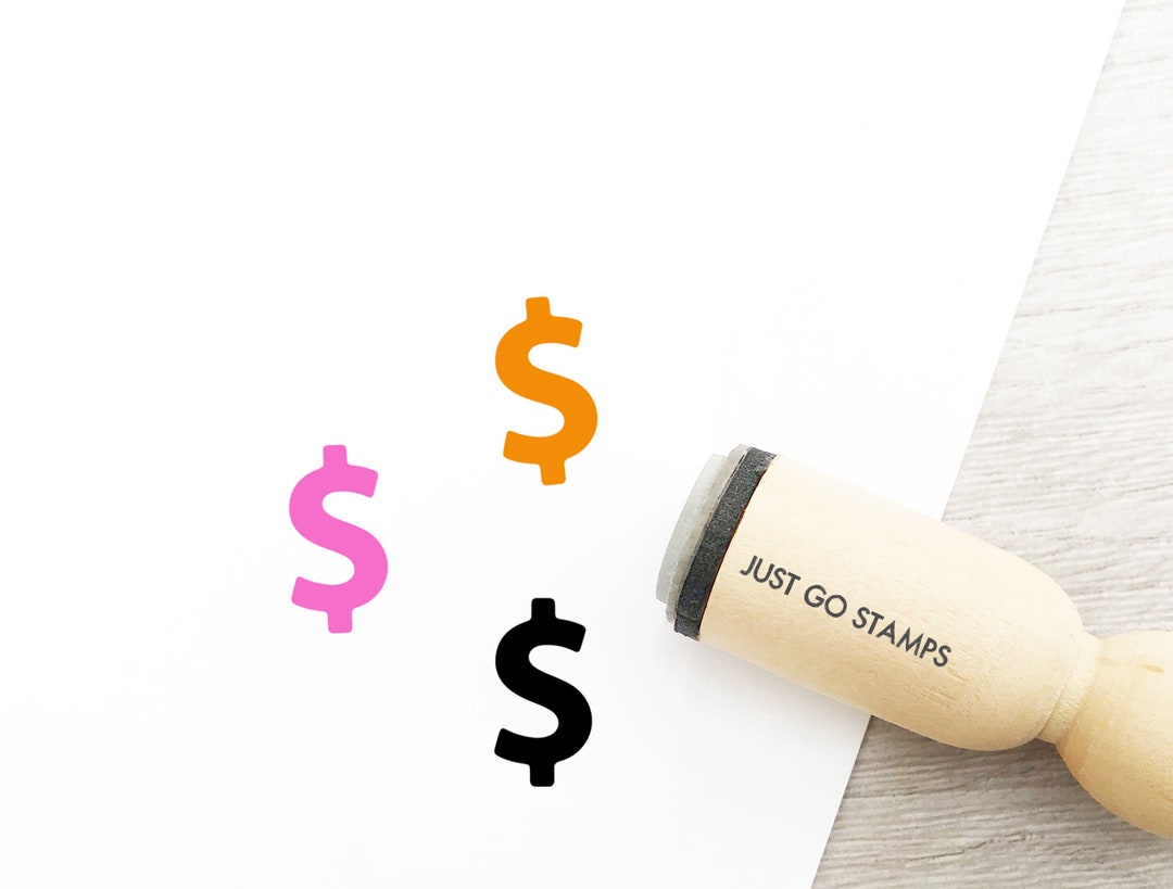 Money Rubber Stamp - Φ16mm/20mm/25mm Rubber Stamp - Money Stamp - Bill ...