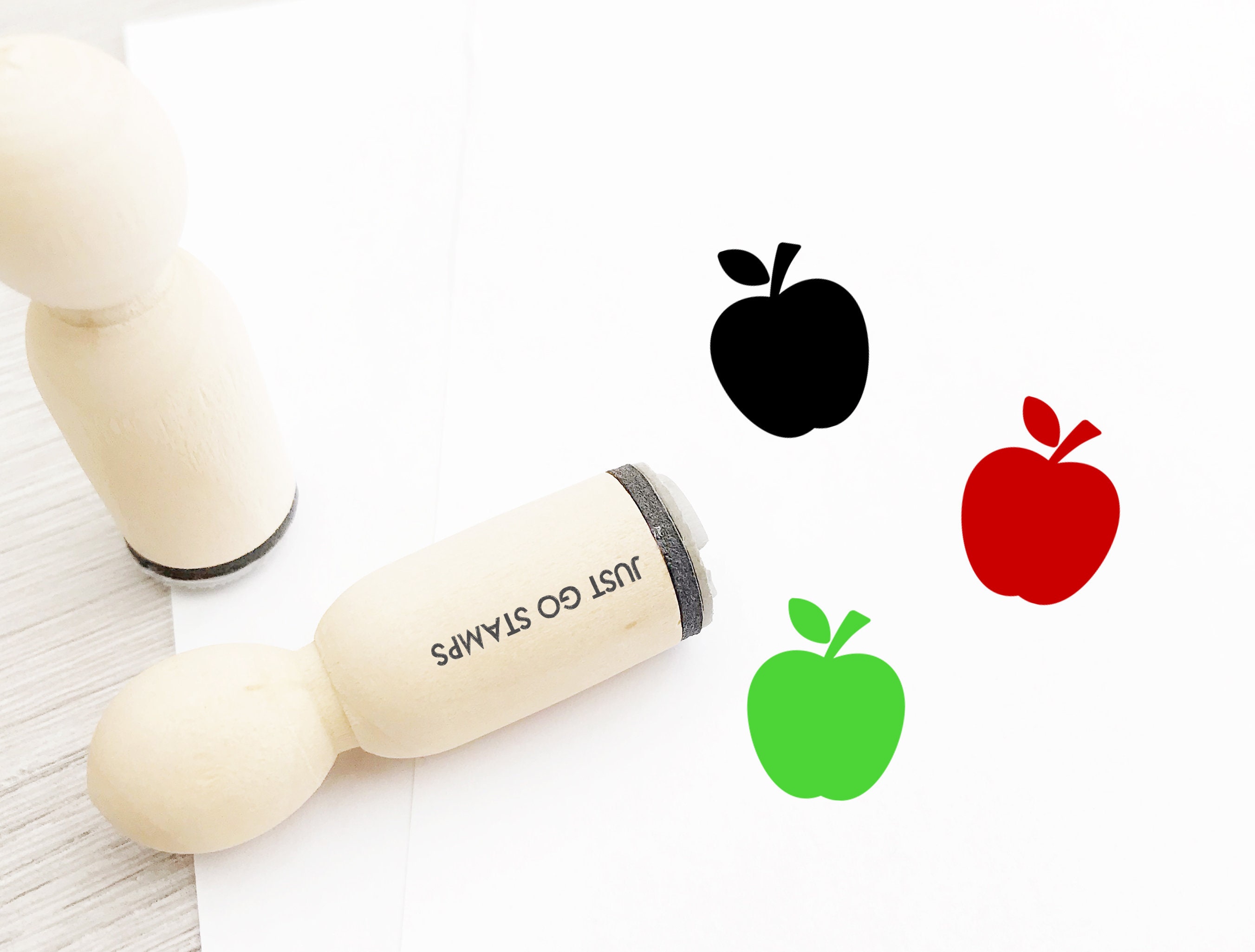 Stamps & Seals Stationery Apple Peg Rubber Stamp etna.com.pe