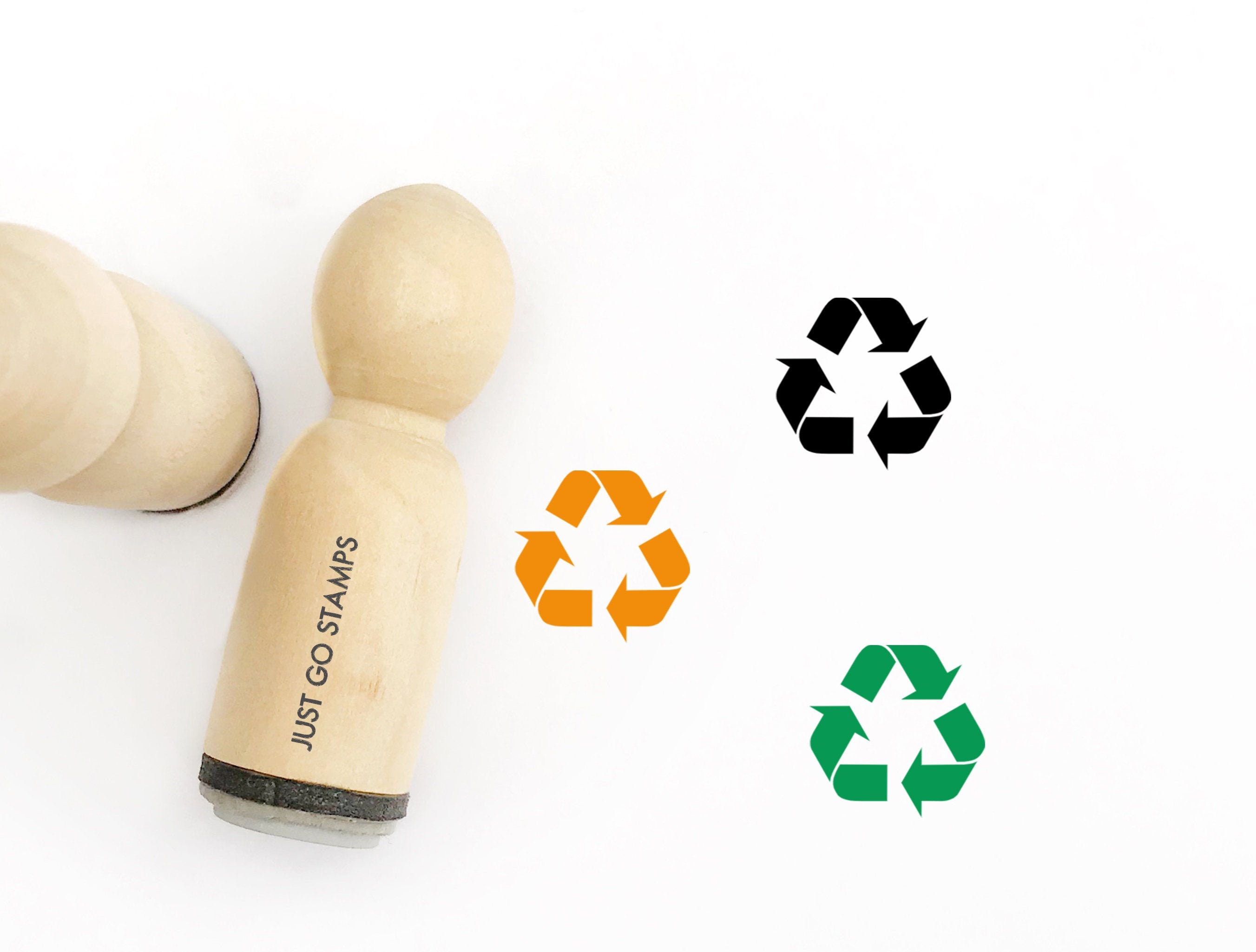 Recycling Rubber Stamp Φ16mm/20mm/25mm Rubber Stamp | Etsy