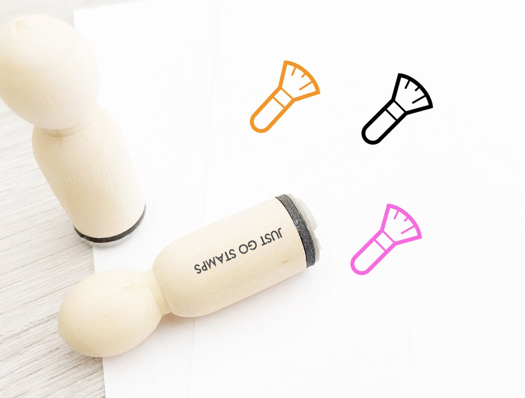 Brush Stamp - Make up Rubber Stamp - Φ16mm/20mm/25mm Rubber Stamp ...