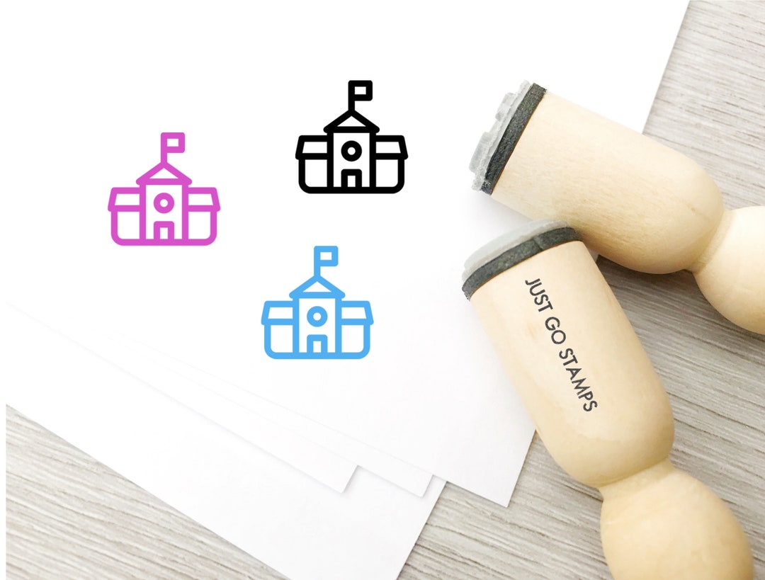 School Rubber Stamp - Φ16mm/20mm/25mm Rubber Stamp - Mini Rubber Stamp ...