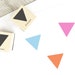 Triangle Rubber Stamp – Mini Geometric Stamps, Wooden Holder - Etsy