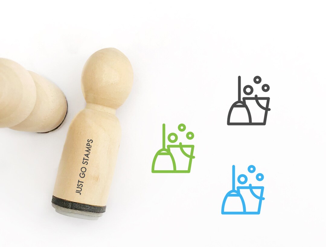 Cleaning Rubber Stamp - Φ16mm/20mm/25mm Rubber Stamp - Home Cleaning ...