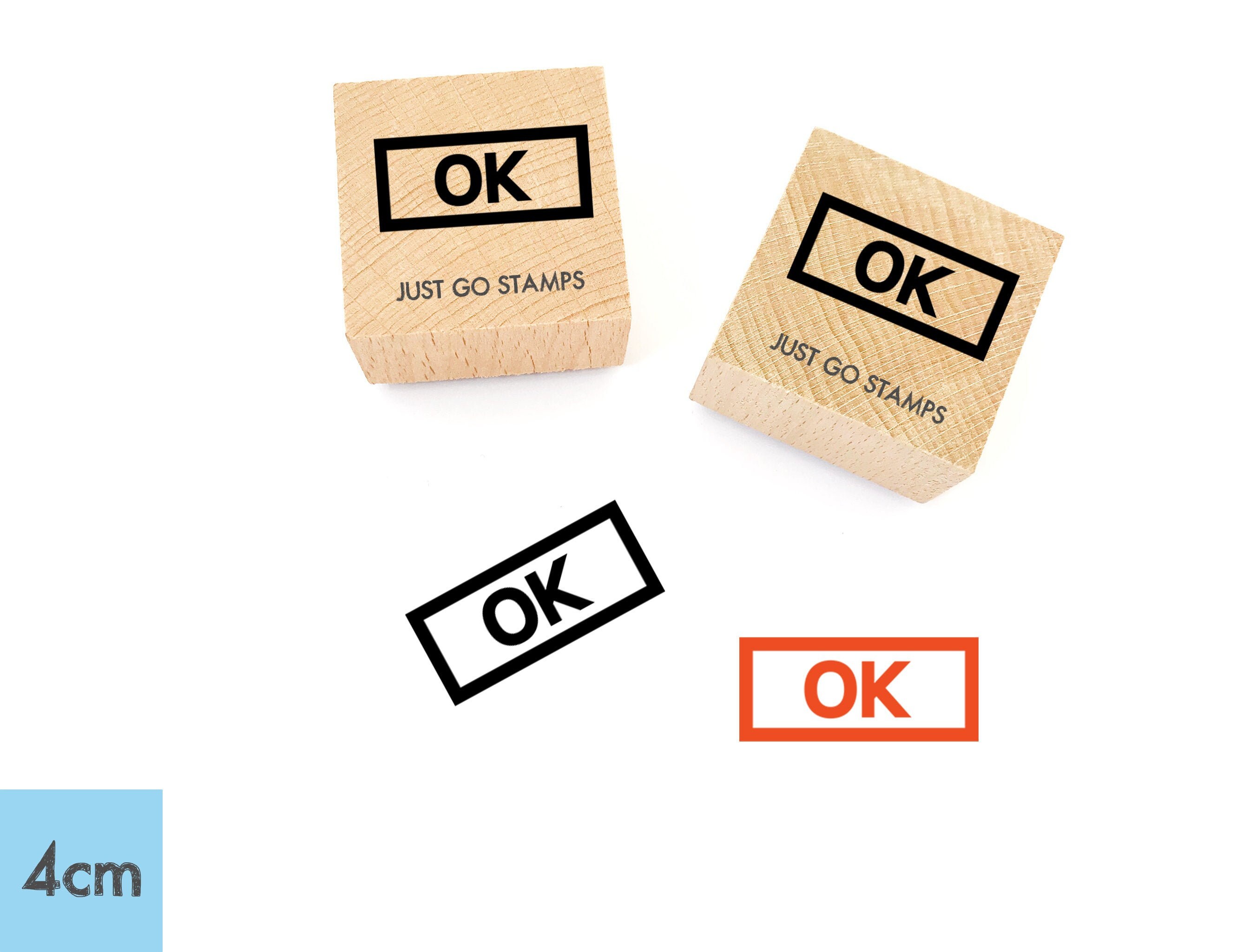 OK Rubber Stamp Rubber Stamp Φ20/30/40mm Mini Stamp OK | Etsy