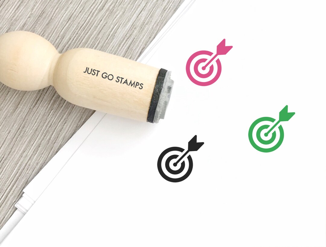 Target Rubber Stamp - Bullet Journal Stamp (Φ16mm/20mm/25mm) - Etsy