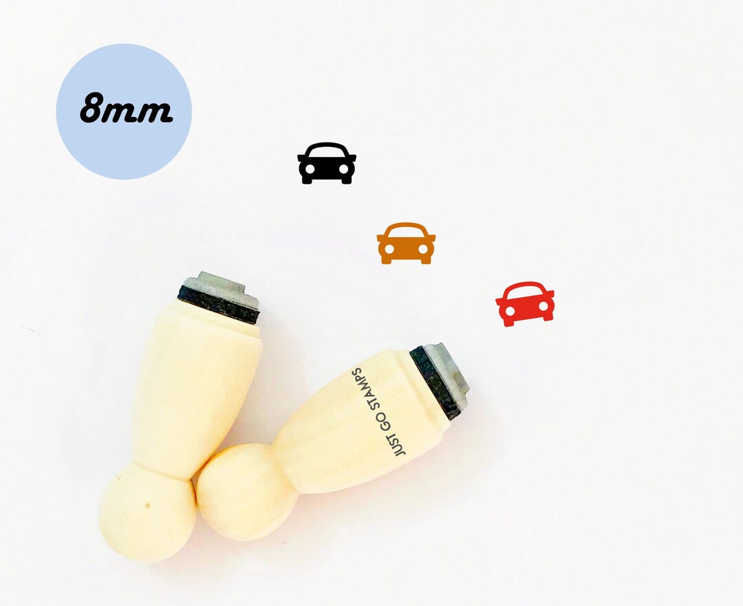 Car Rubber Stamp - Φ8mm Mini Stamp - Travel Stamp - Etsy