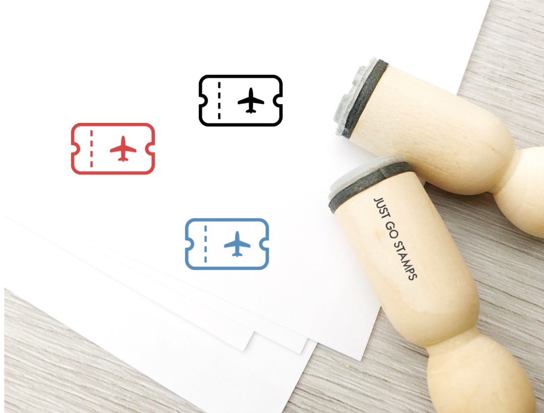 Air Ticket Rubber Stamp Φ16mm/20mm/25mm Rubber Stamp Travel Stamp ...