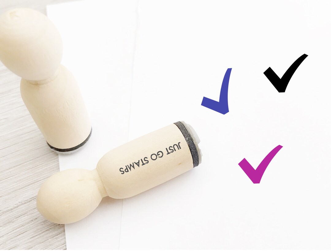 Check Mark Rubber Stamp – Planner Reminder Stamp (Φ16mm/20mm/25mm) - Etsy