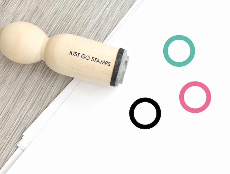 Circle Rubber Stamp - Φ16mm/20mm/25mm Rubber Stamp - Round Rubber Stamp ...