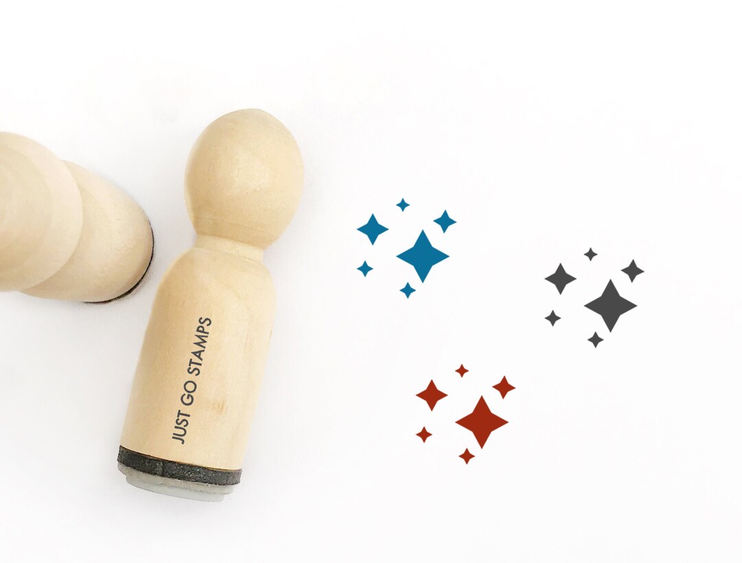 Star Rubber Stamp - Φ16mm/20mm/25mm Rubber Stamp - Star Stamp - Etsy