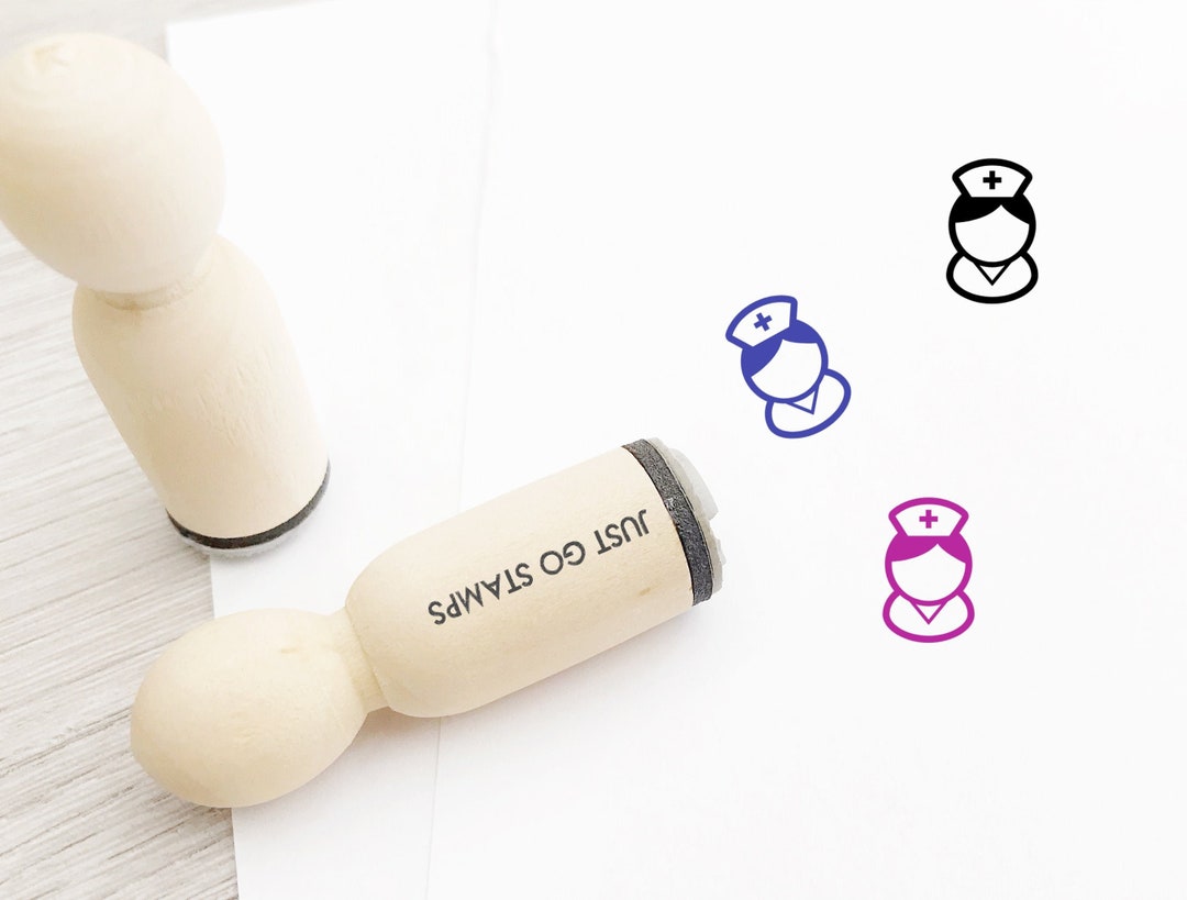 Nurse Stamp - Φ16mm/20mm/25mm Rubber Stamp - Doctor Stamp - Hospital ...