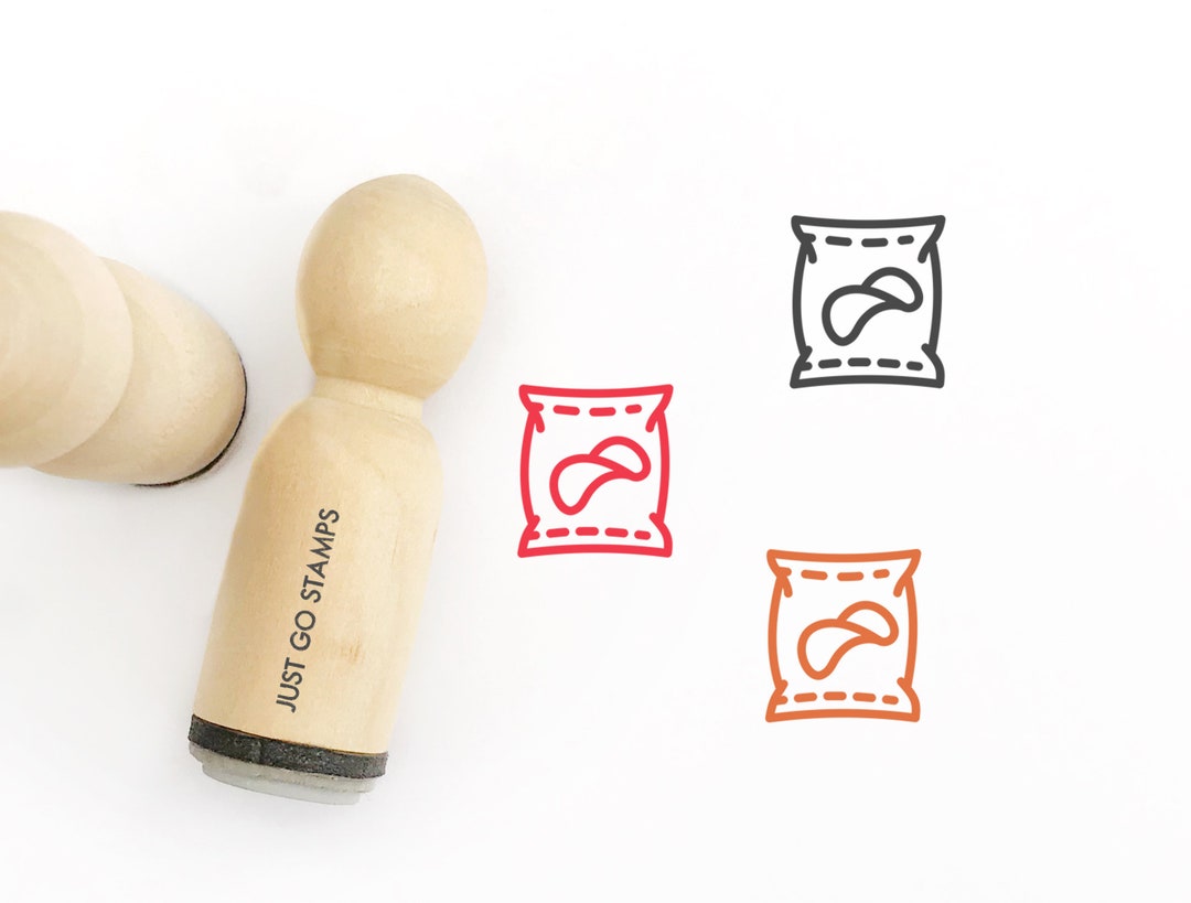 Snack Rubber Stamp - Φ16mm/20mm/25mm Rubber Stamp - Planner Stamp ...