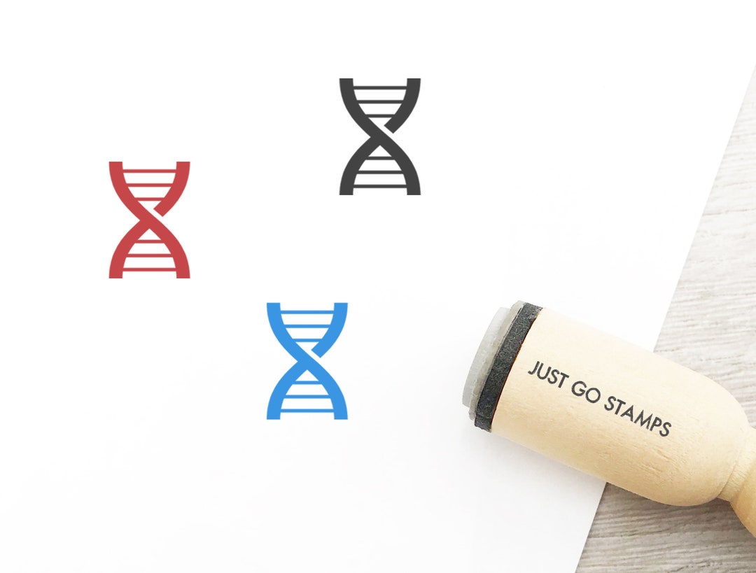 DNA Rubber Stamp - Φ16mm/20mm/25mm Rubber Stamp - Genetic Stamp ...