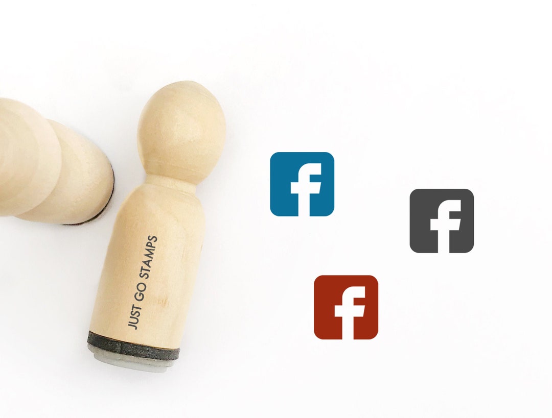 Facebook Rubber Stamp - Φ16mm/20mm/25mm Rubber Stamp - Social Media ...