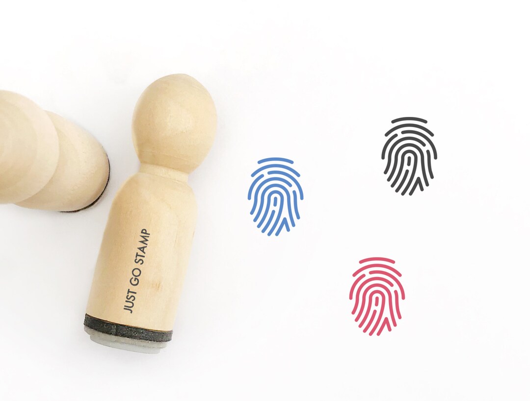 Fingerprint Rubber Stamp - Φ16mm/20mm/25mm Rubber Stamp - Fingermark ...