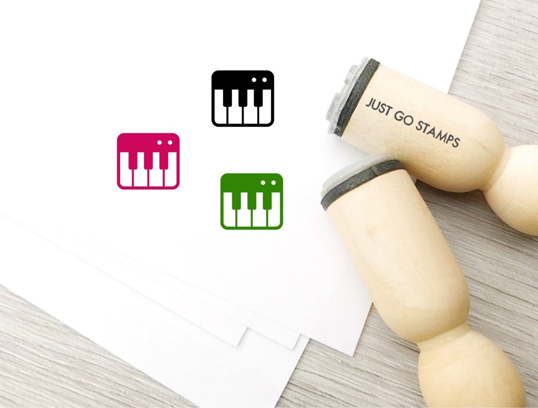 Piano Rubber Stamp - Music Melody Stamp (16mm/20mm/25mm) - Etsy