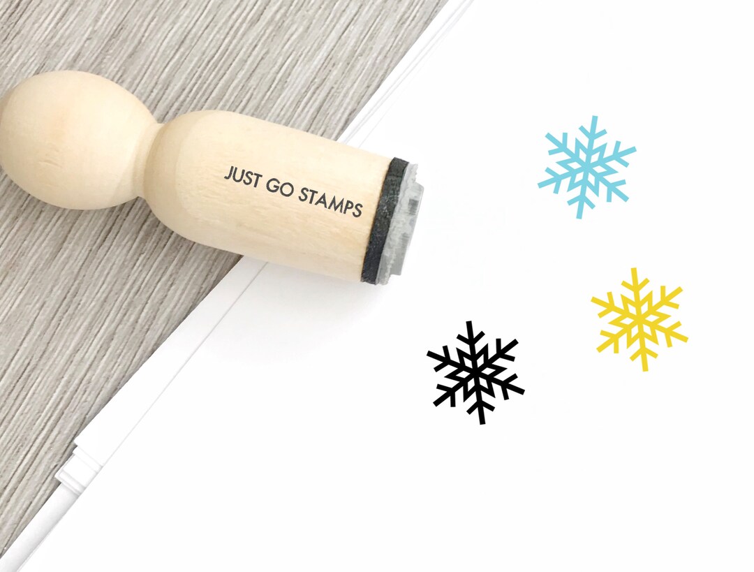 Snow Rubber Stamp - Φ16mm/20mm/25mm Rubber Stamp - Winter Stamp - Etsy