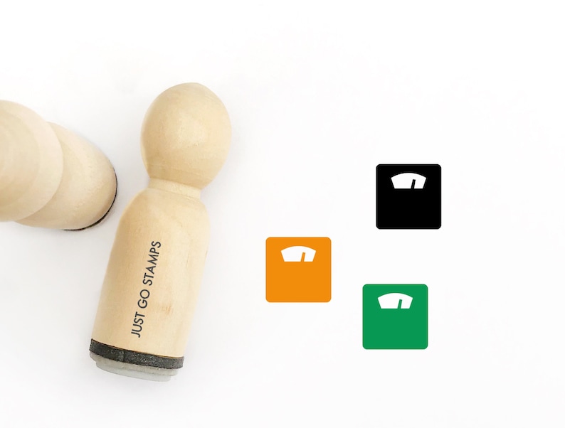 Weight Scale Rubber Stamp Φ16mm/20mm/25mm Rubber Stamp - Etsy