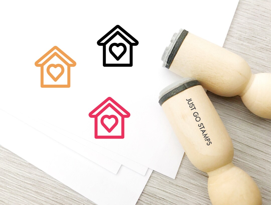 House Rubber Stamp - Φ16mm/20mm/25mm Rubber Stamp - Sweet Home Stamp - Etsy