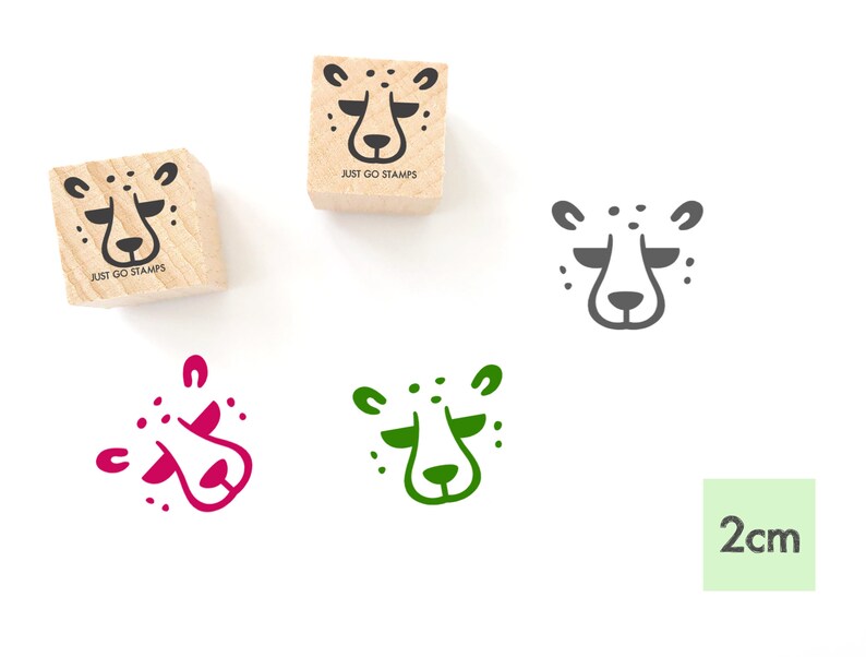 Leopard Rubber Stamp - Φ20/30/40mm Mini Stamp - Animal Rubber Stamps - Etsy