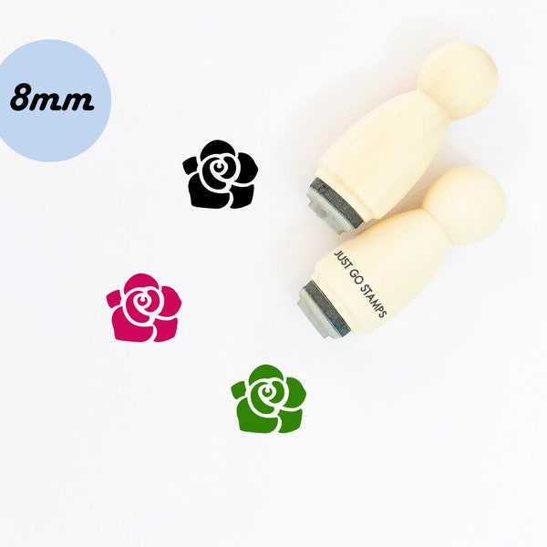 Rose Rubber Stamp - Etsy