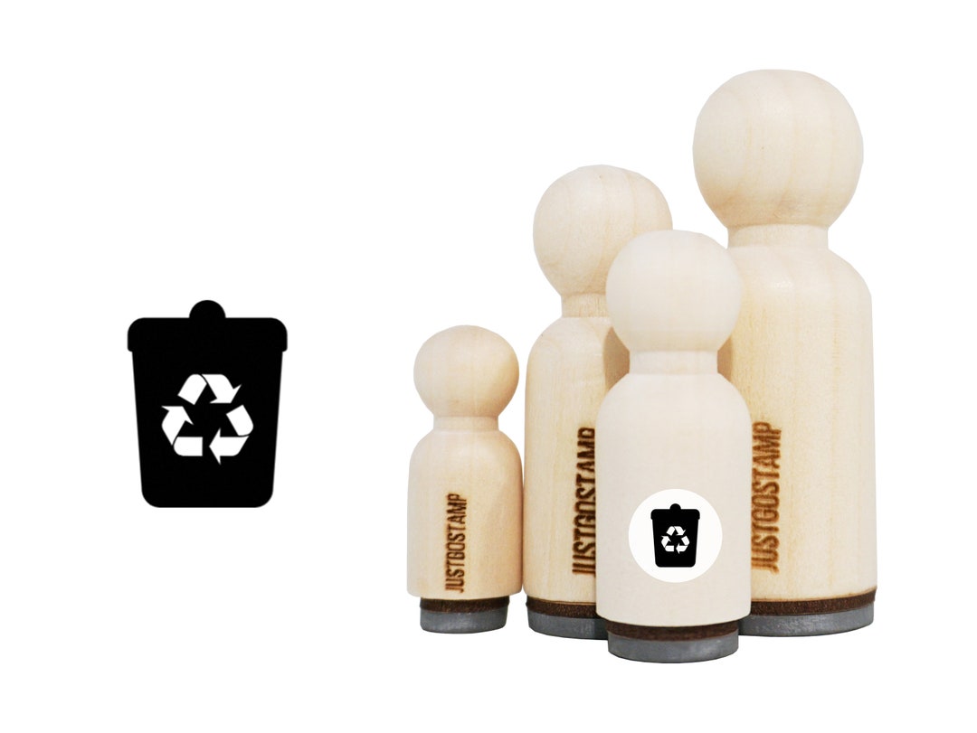 Recyclable Garbage Rubber Stamp - Laser Engraved Rubber Stamp for ...