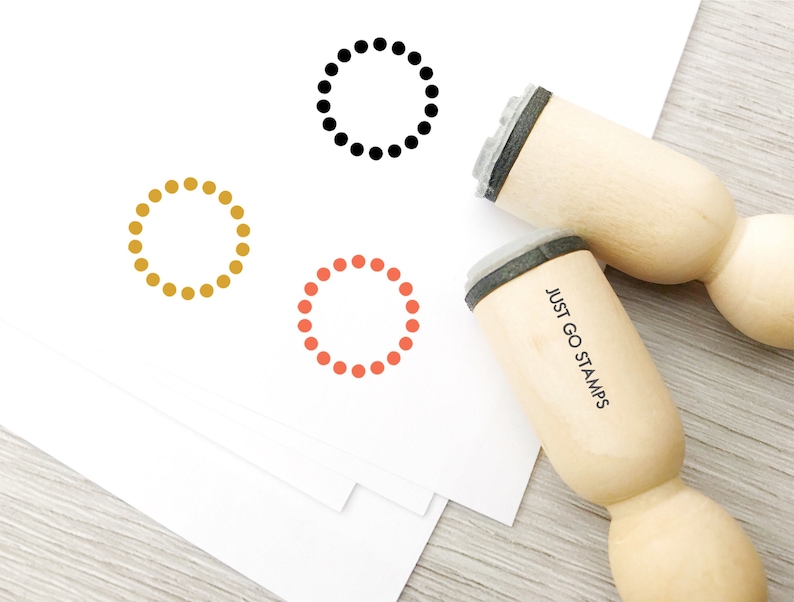 Dot Circle Rubber Stamp Φ16mm/20mm/25mm Rubber Stamp - Etsy