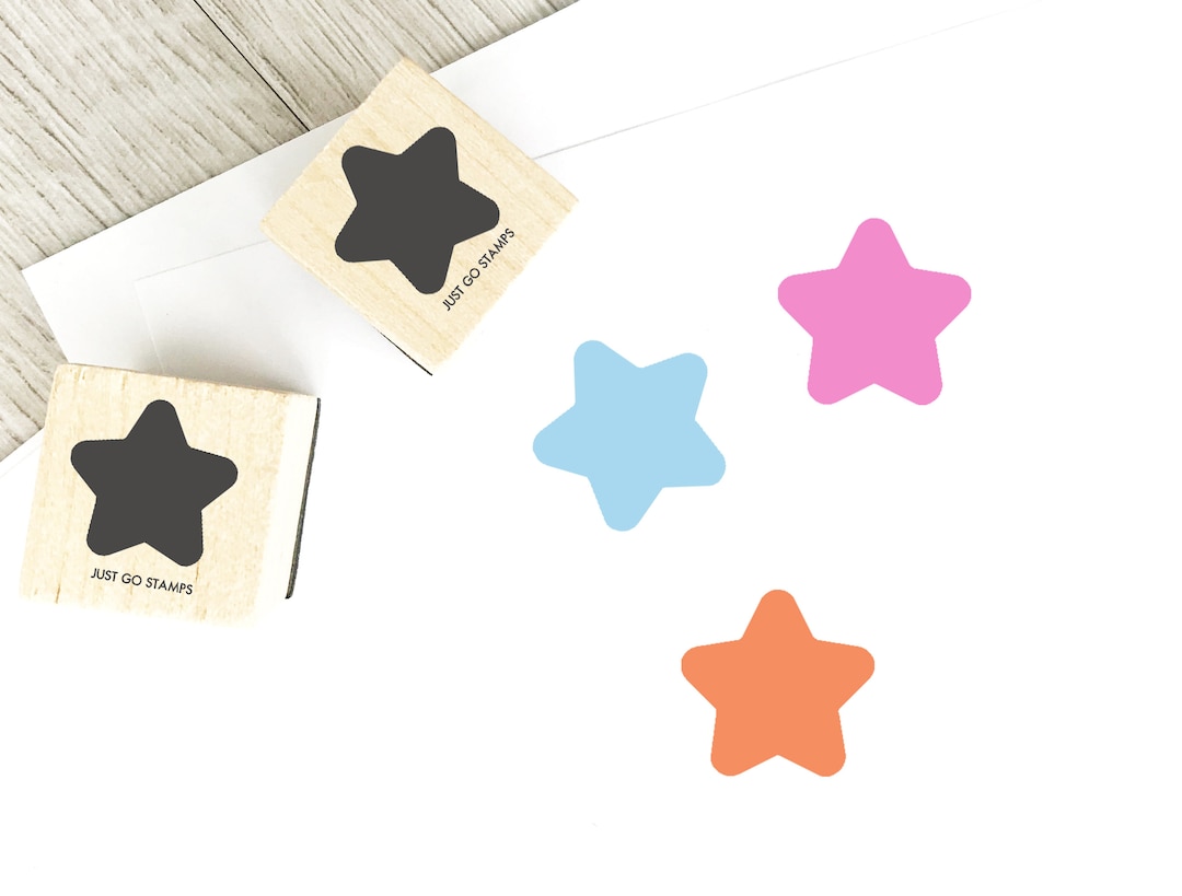 Star Rubber Stamp - Φ18mm Mini Stamp - Star Shape Stamp - Etsy