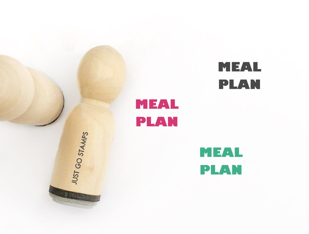 Meal Plan Rubber Stamp - Φ16mm/20mm/25mm Rubber Stamp - Meal Choice ...