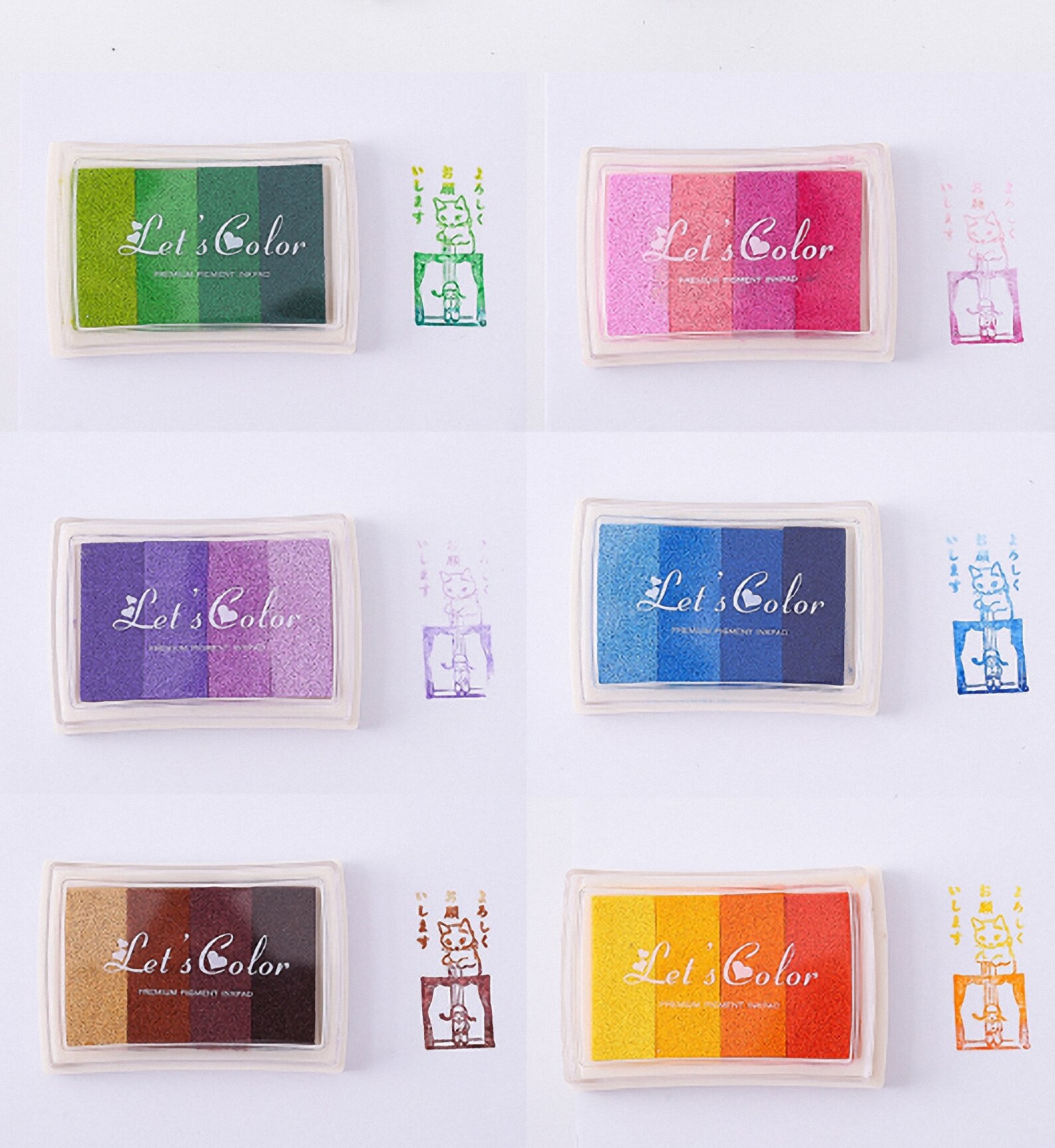 Multipurpose Ink Pad Stamps Ink Pad Craft Ink Pad Colorful - Etsy