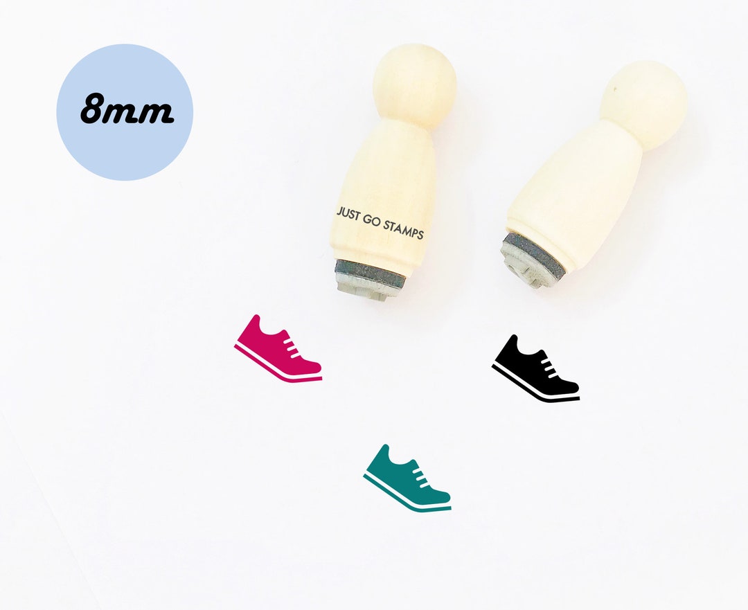 Exercise Shoe Rubber Stamp - Φ8mm Mini Stamp - Sport Shoe Stamp - Etsy