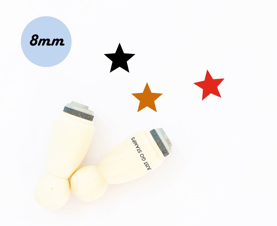 Star Rubber Stamp - Φ8mm Mini Stamp - Shape Stamp - Etsy