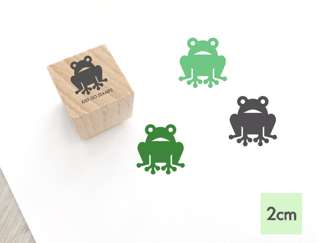 Frog Rubber Stamp - Φ20/30/40mm Mini Stamp - Animal Rubber Stamps ...
