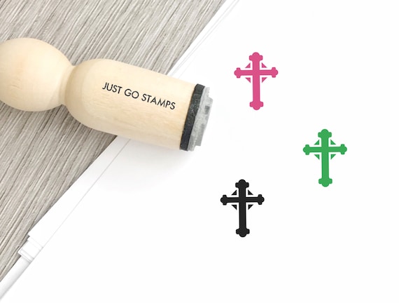 Christian Cross Rubber Stamp Φ16mm/20mm/25mm Rubber Stamp | Etsy