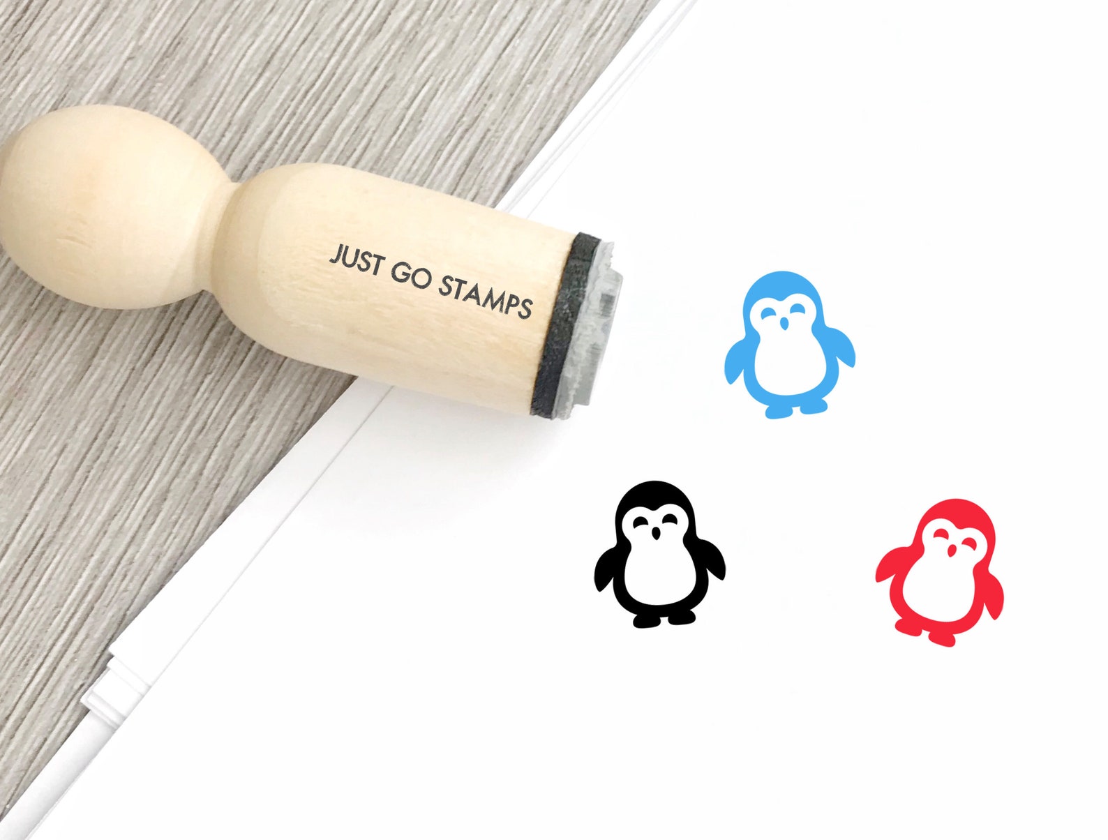 Penguin Rubber Stamp - Φ16mm/20mm/25mm Rubber Stamp - Penguin Stamp ...