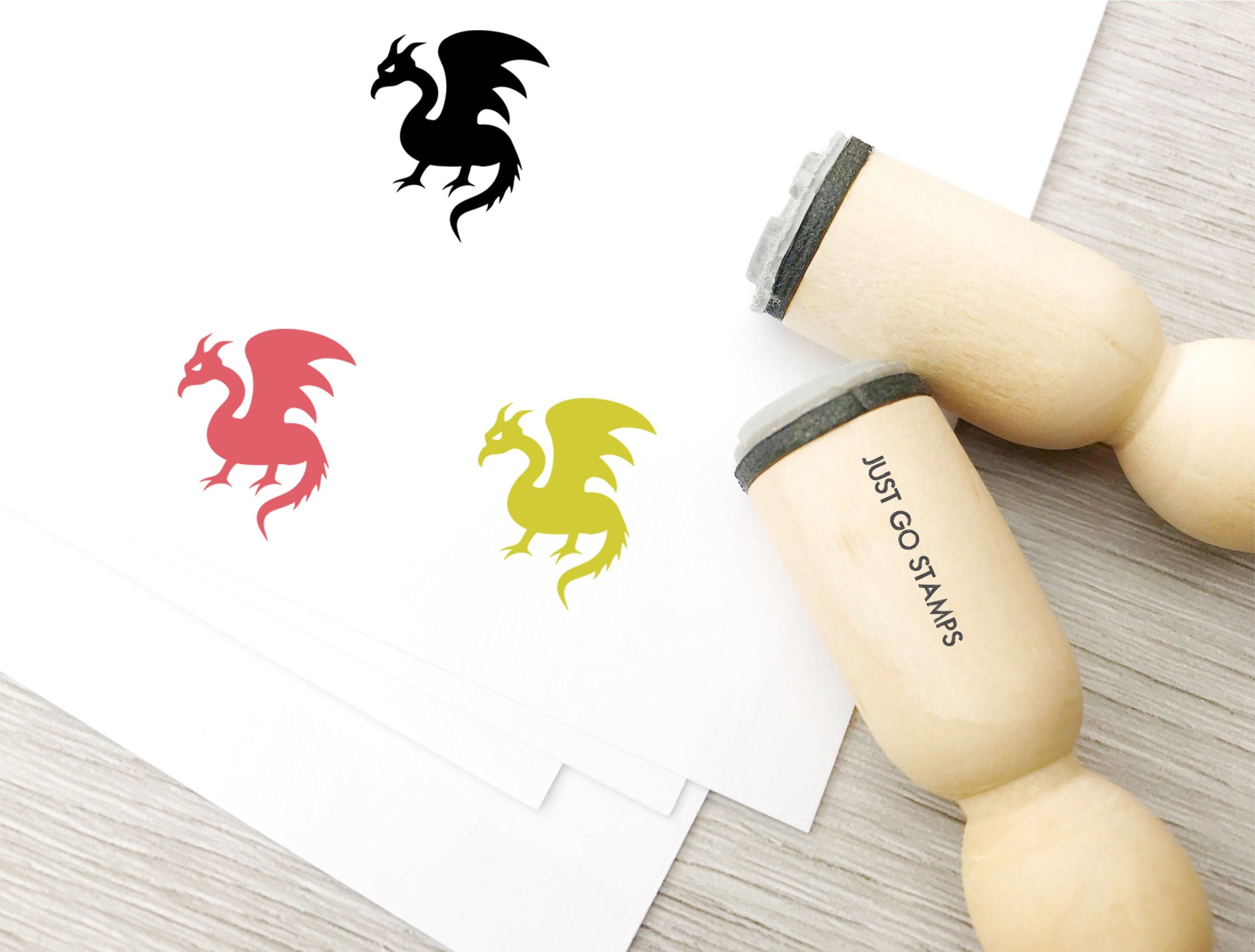 Dragon Rubber Stamp Φ16mm/20mm/25mm Rubber Stamp Planner | Etsy