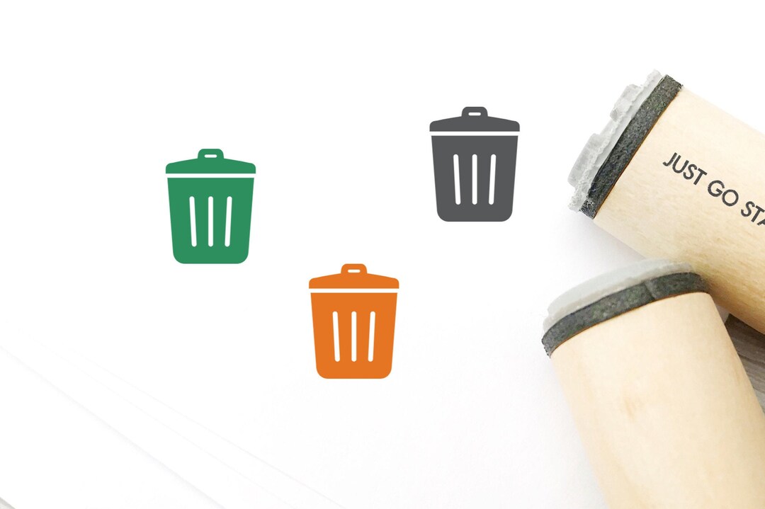 Garbage Rubber Stamp - Φ16mm/20mm/25mm Rubber Stamp - Trash Stamp ...