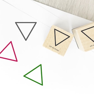 Mini Triangle Rubber Stamp – Geometric Shapes, Planner Stamp - Etsy