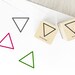 Mini Triangle Rubber Stamp – Geometric Shapes, Planner Stamp - Etsy