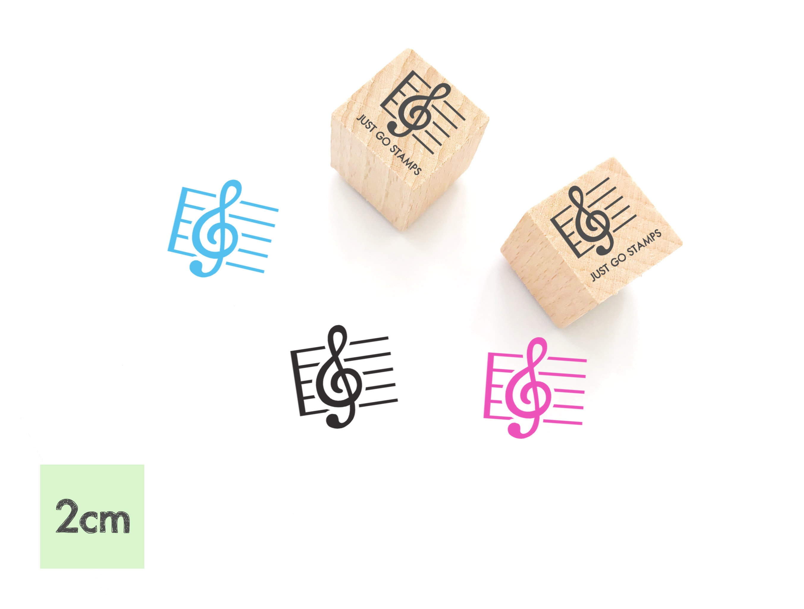 Set of 4 Music Rubber Stamp Φ20/30/40mm Mini Stamp Music - Etsy