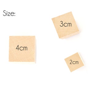 Set of 4 - Geometric Shapes Rubber Stamp - Φ20/30/40mm Mini Stamp ...
